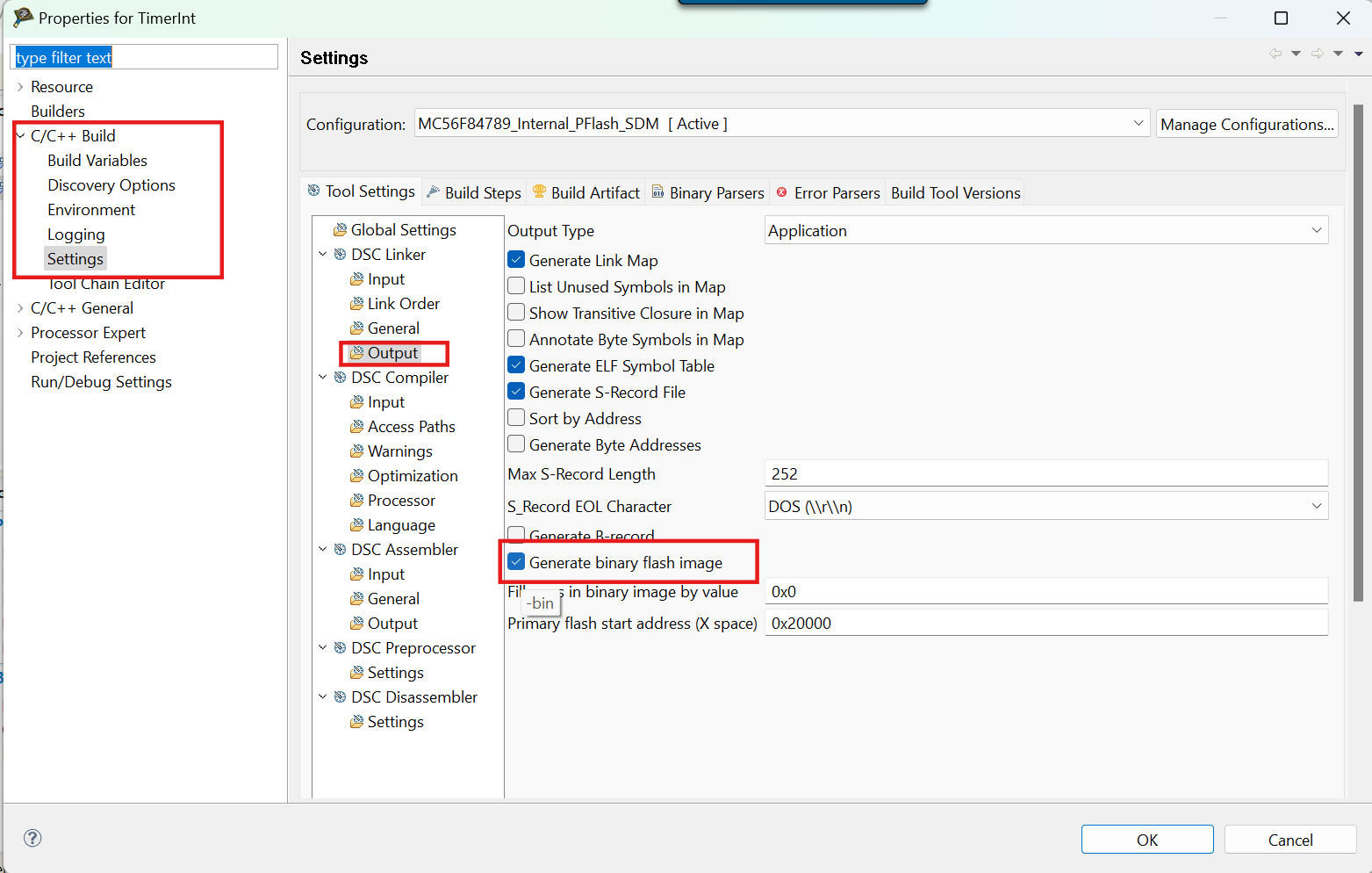 Re: How to remove STRTAB and SYMTAB sections from ELF using Codewarrior options. - NXP Community