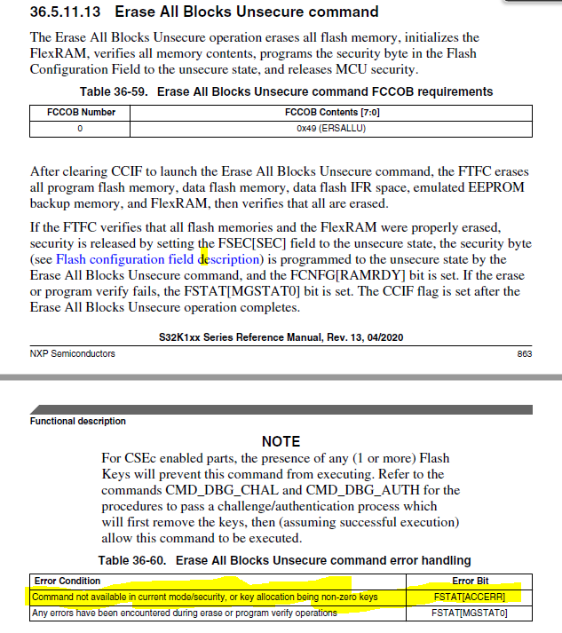 Solved: Locking and unlocking the JTAG connector on an S32K116 ...