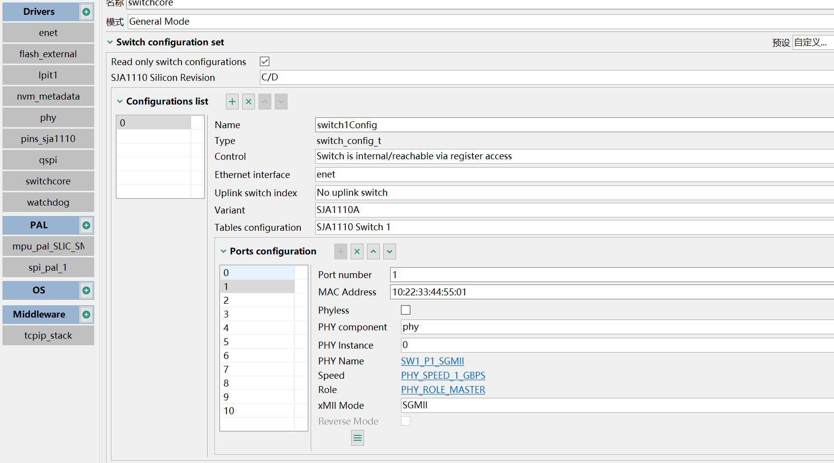 Solved: SJA1110 Config to set PFE & GMAC - NXP Community