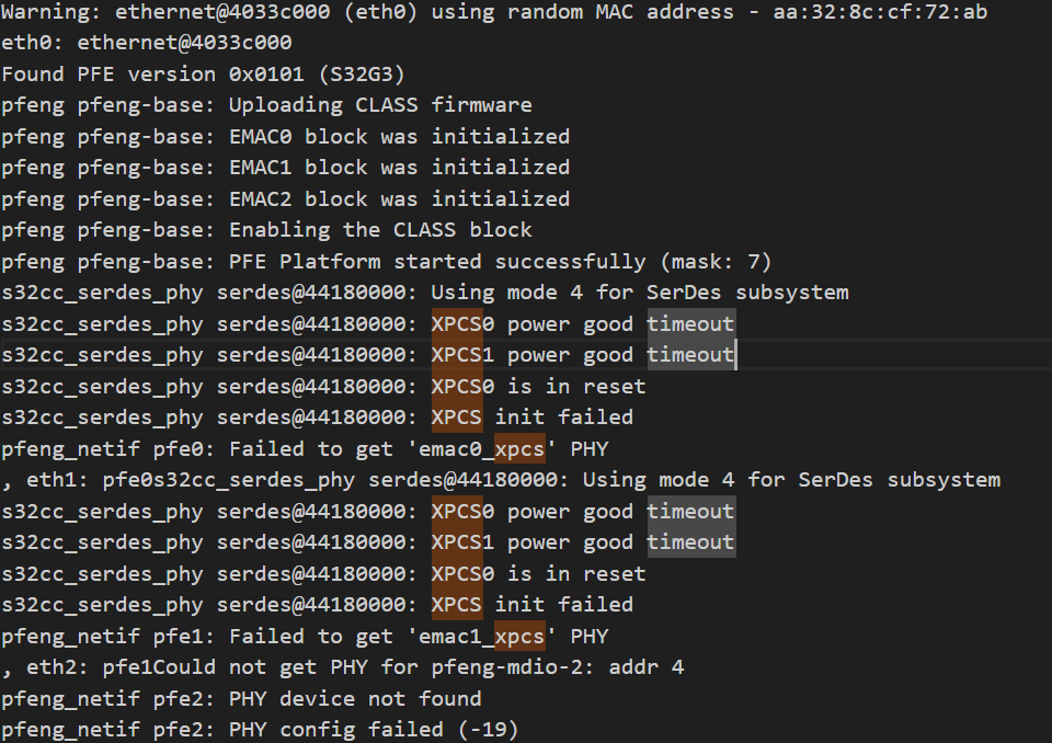 Solved: S32G3 bsp41 XPCS are in reset and init failed on the customized board - NXP Community