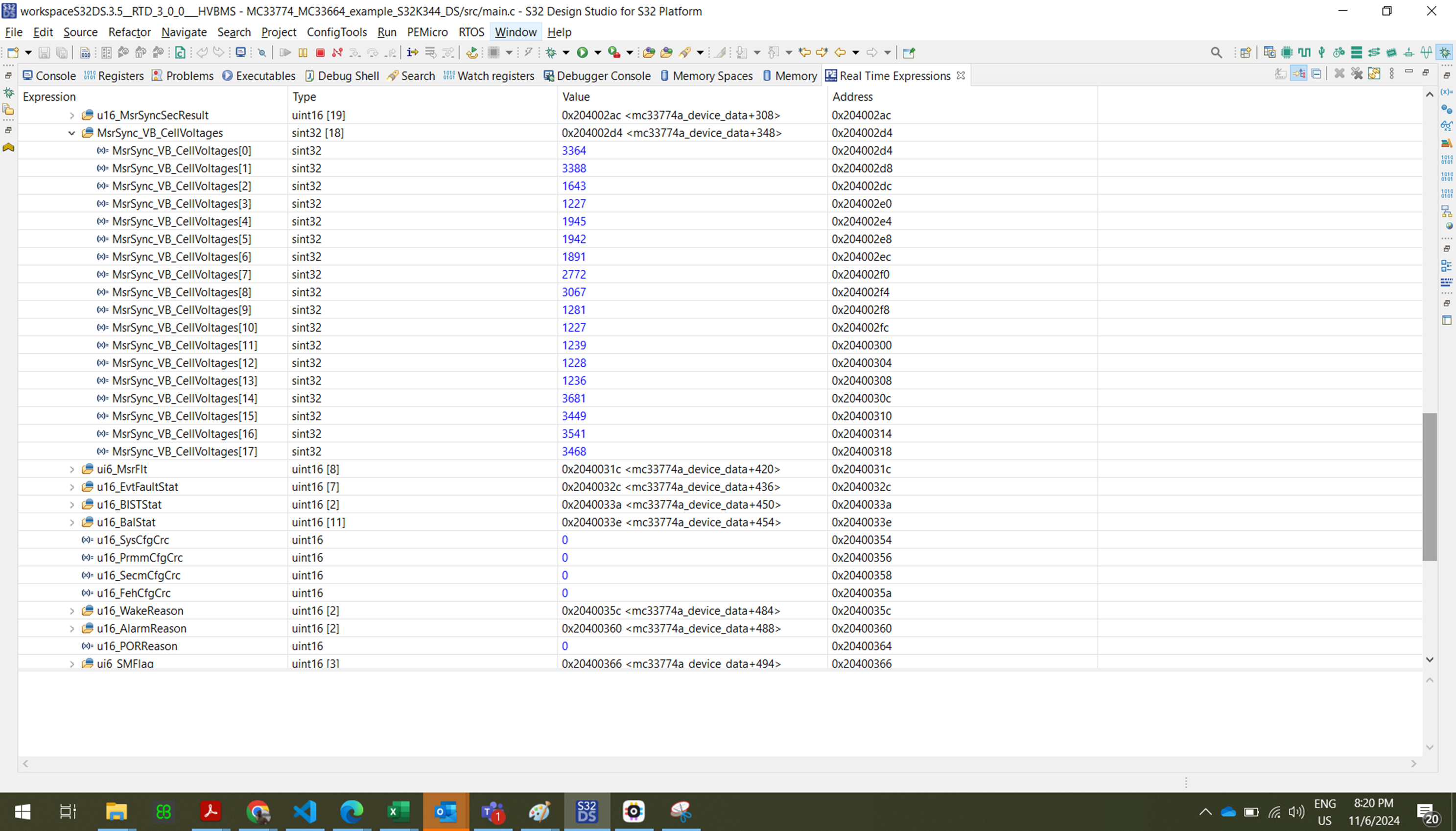 S32K344 + MC33664 + MC33774 : RTD 3.0.0 : BMS SDK 1.0.2 - NXP Community