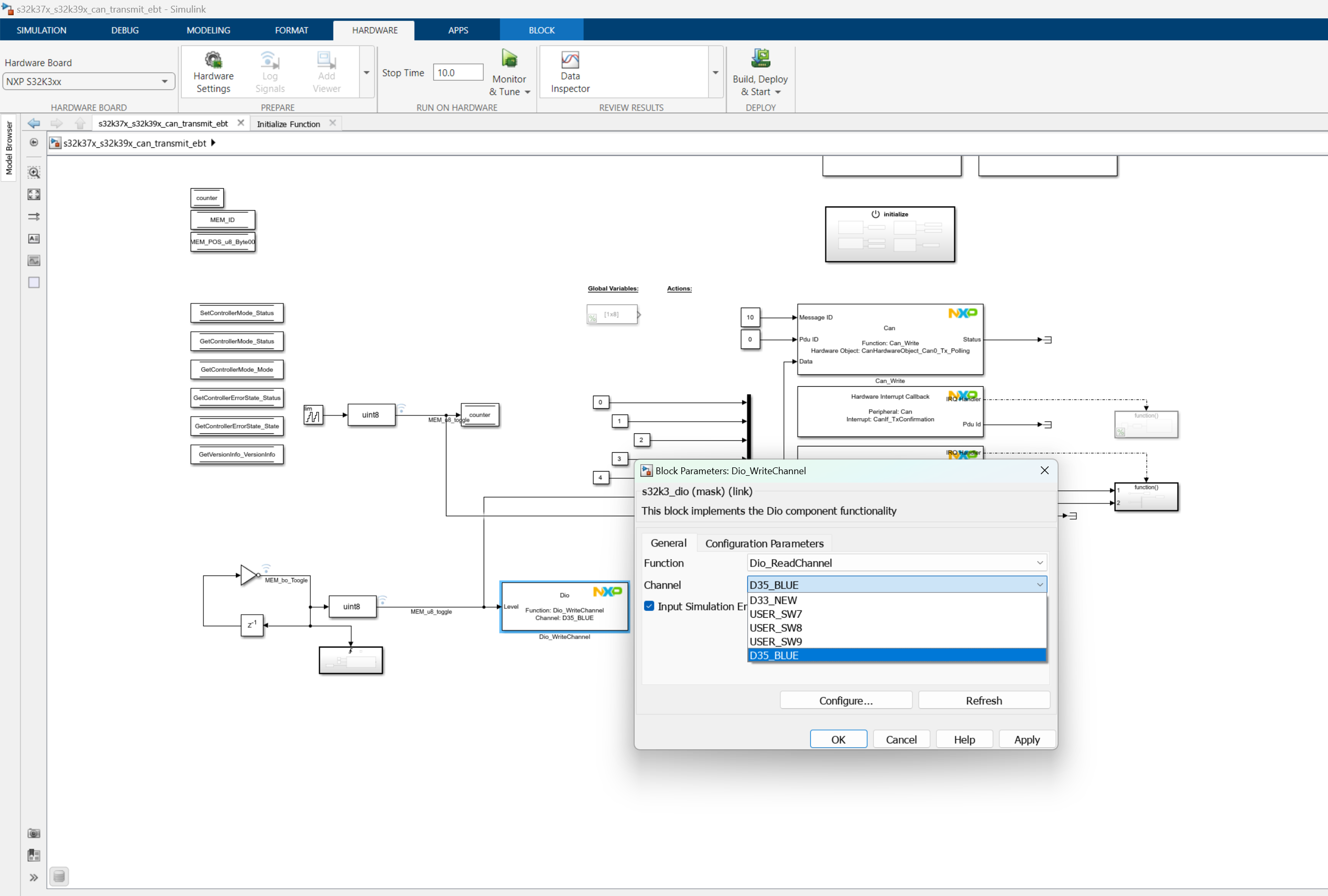 Solved: DIO port configuration not updating in Simulink blocks - NXP Community