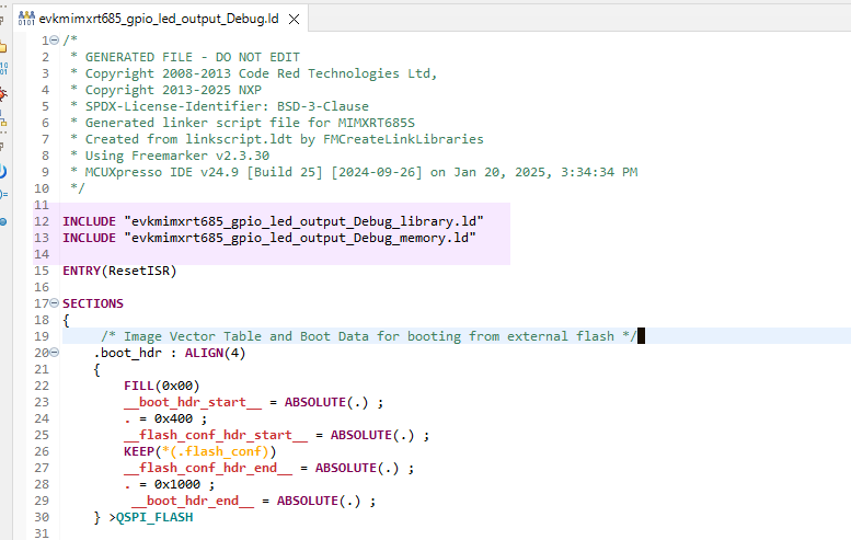 Re: How to resolve linker warnings in custom linker section - NXP Community