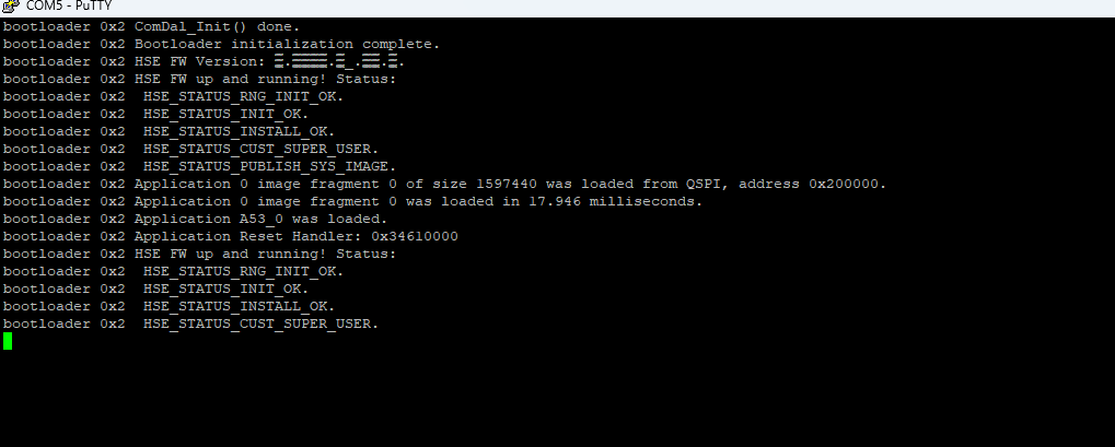 Solved: S32G3 Bootloader only starts A core with hse feature through qspi boot mode - NXP Community