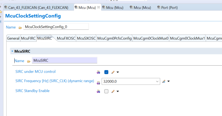 [RTD400 MCAL 3] K312 MCU clock system configuration - NXP Community