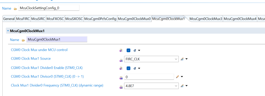 [RTD400 MCAL 3] K312 MCU clock system configuration - NXP Community