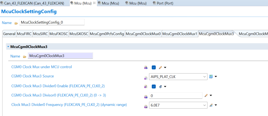 [RTD400 MCAL 3] K312 MCU clock system configuration - NXP Community