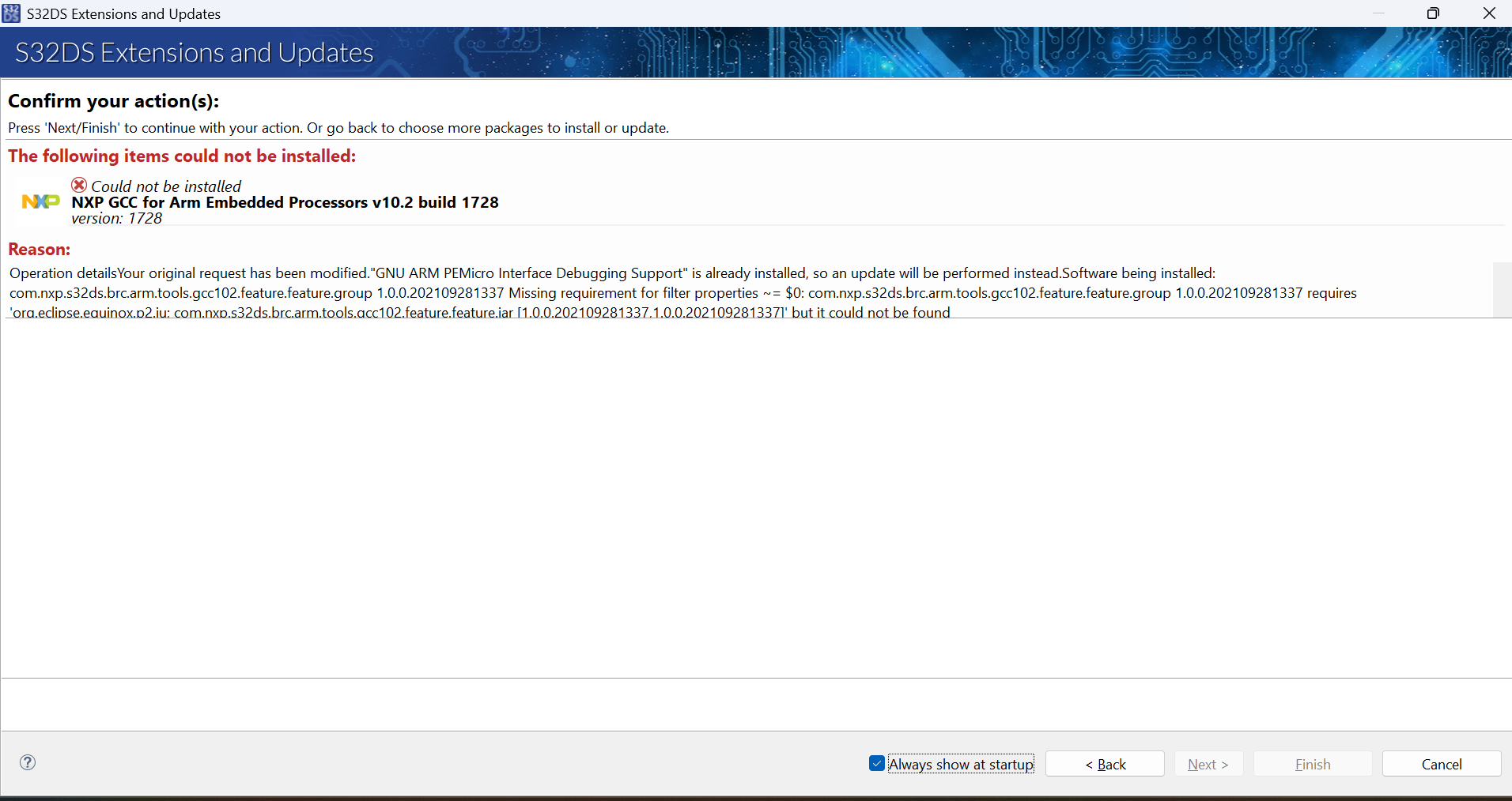 Solved: freeRTOS for s32k3 2.0.3 ( s32ds v3.4 ) not install - NXP Community