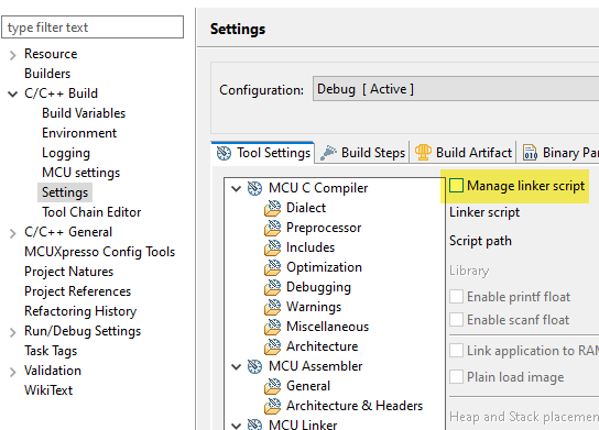 How to resolve linker warnings in custom linker section - NXP Community