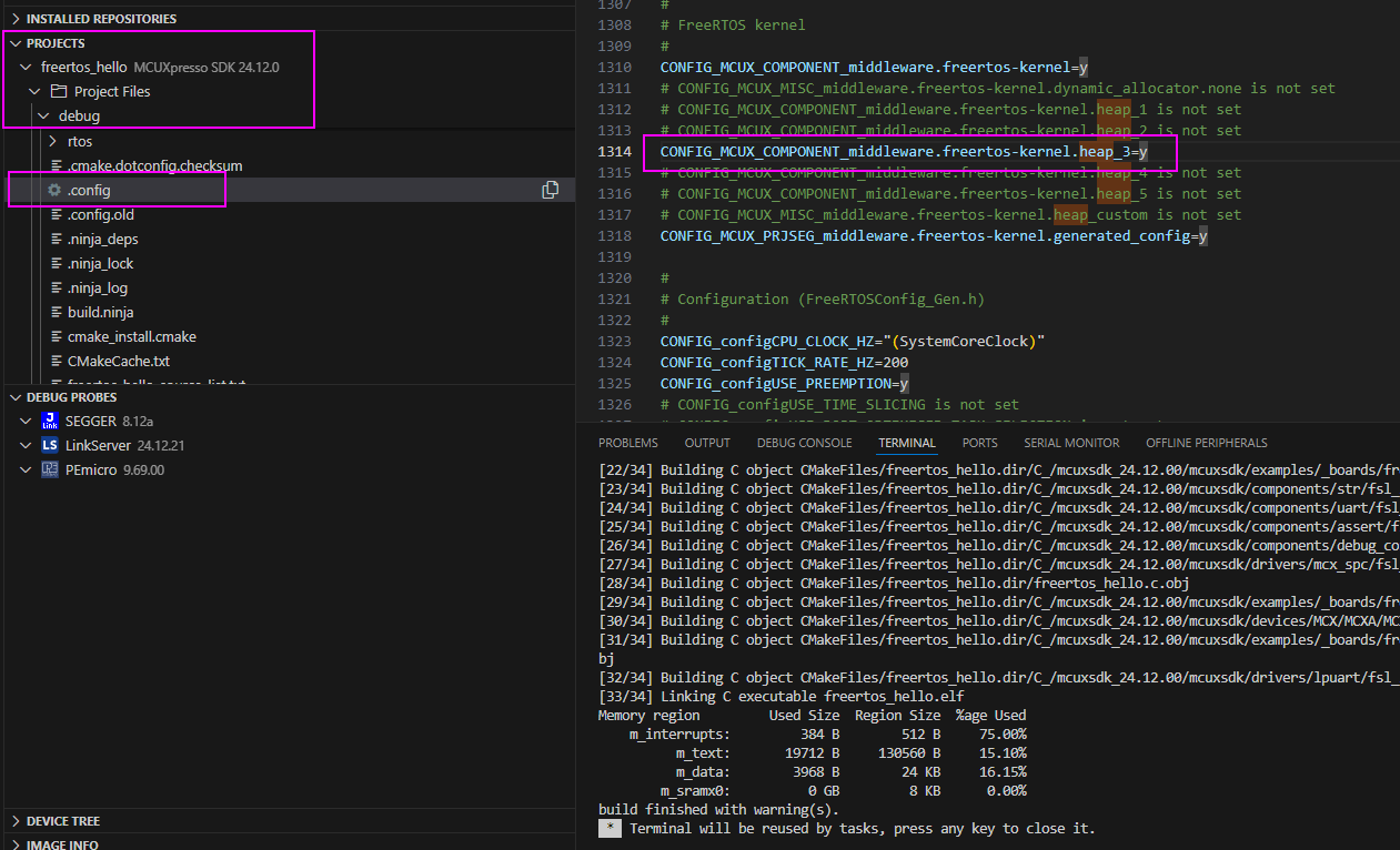 MCUXpresso for VS Code: Using Kconfig GUI with MCUXpresso SDK Projects - NXP Community