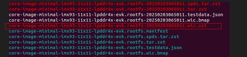 Re: imx93 EVK-Unable to get single .WIC file to flash SD CARD - NXP ...