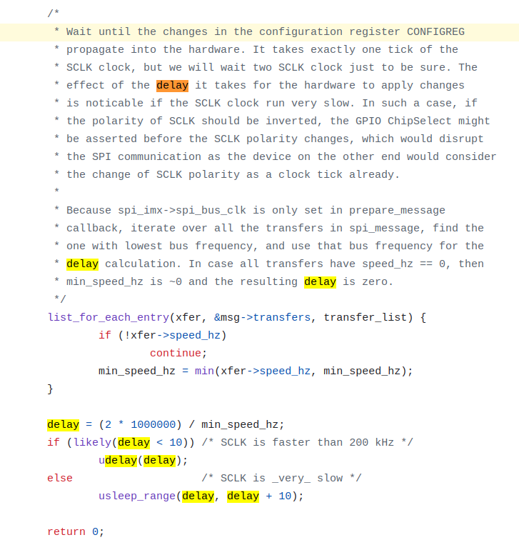 Using DMA with native CS for a SPI peripheral - NXP Community