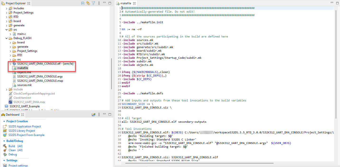 Re: Compile the s32k312 project through commands - NXP Community