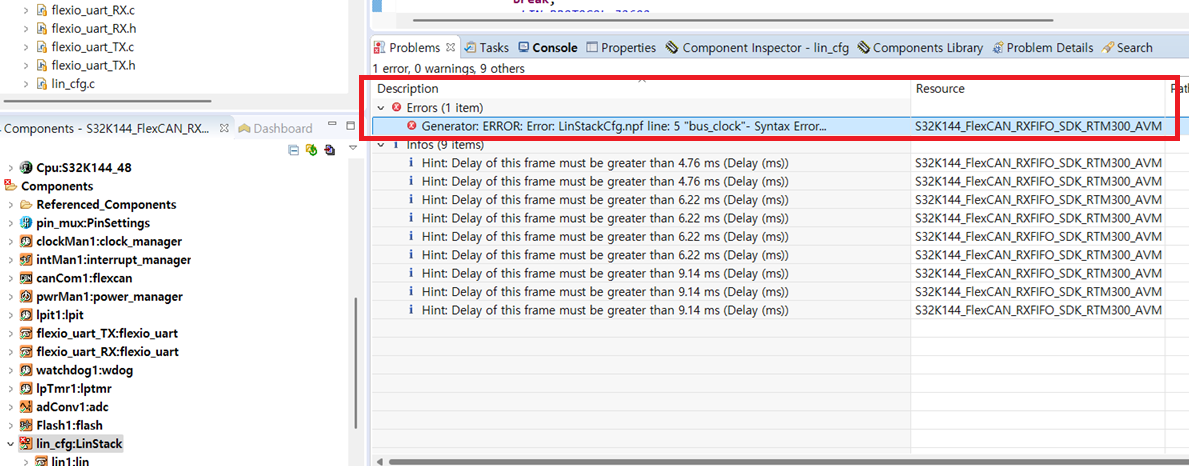 S32DS Generator: ERROR - NXP Community