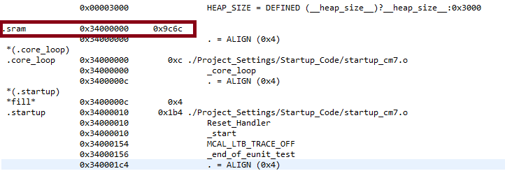 Determine SRAM usage from map file - NXP Community