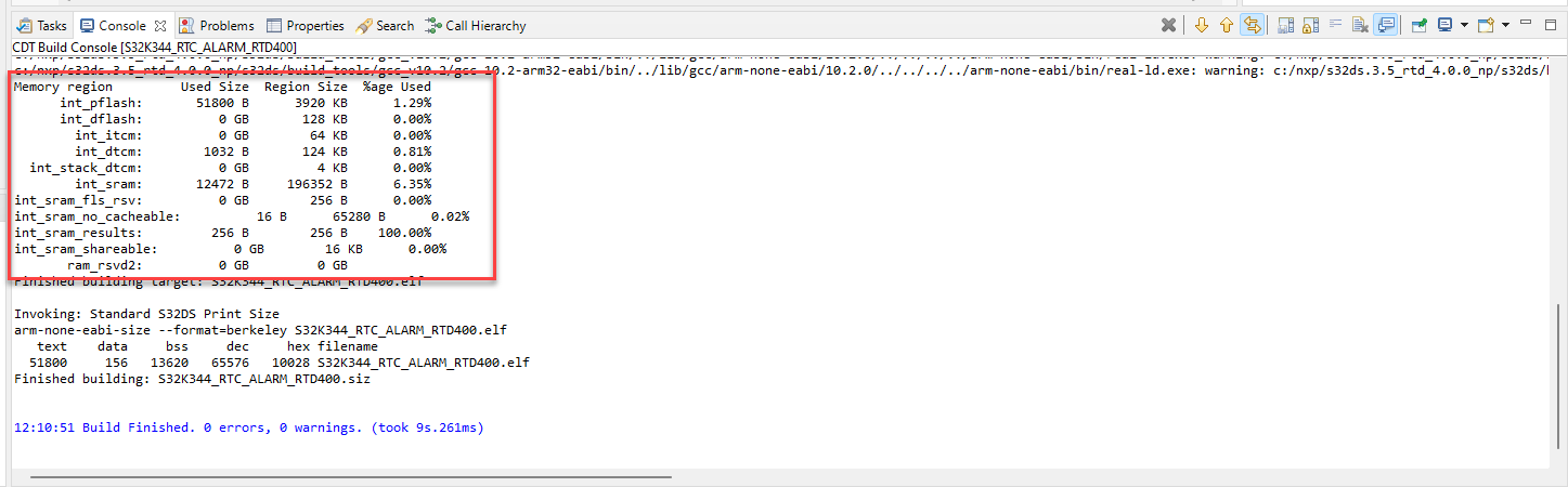 How to view the memory allocation in s32DS for S32 platform - NXP Community