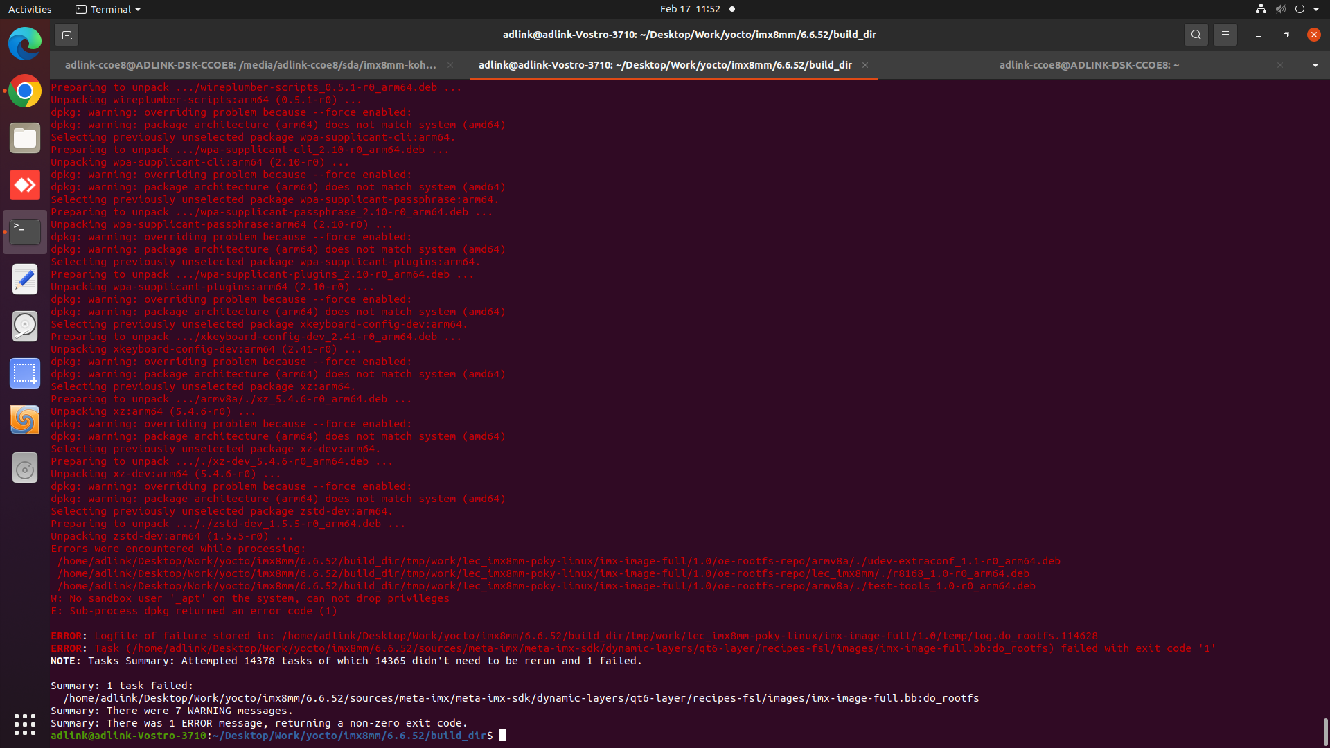 Trying to build the yocto image with scarthgap 6.6.52 support for our custom board - NXP Community