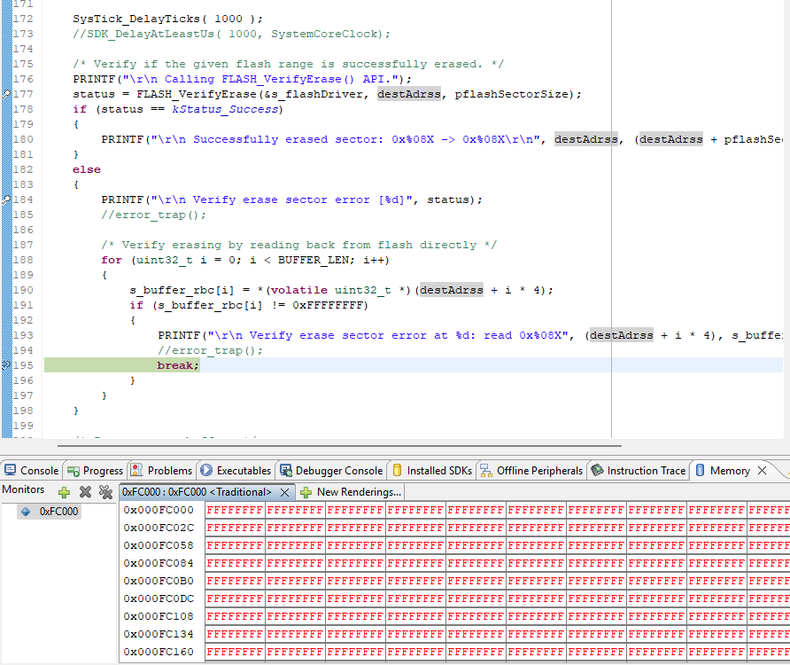 Re: Using MCX N ROM API for Internal Flash Erase/Programming - NXP ...