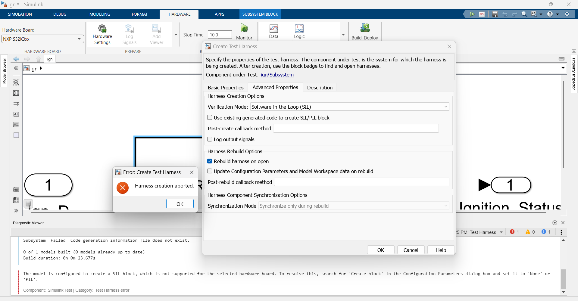 SIL Testing Issue with NXP S32K3xx Hardware Board - NXP Community