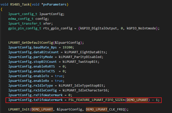 iMXRT1060 RS485 communication using LPUART1 - NXP Community
