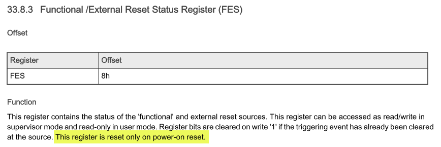 Mcu Reset Reason query - NXP Community