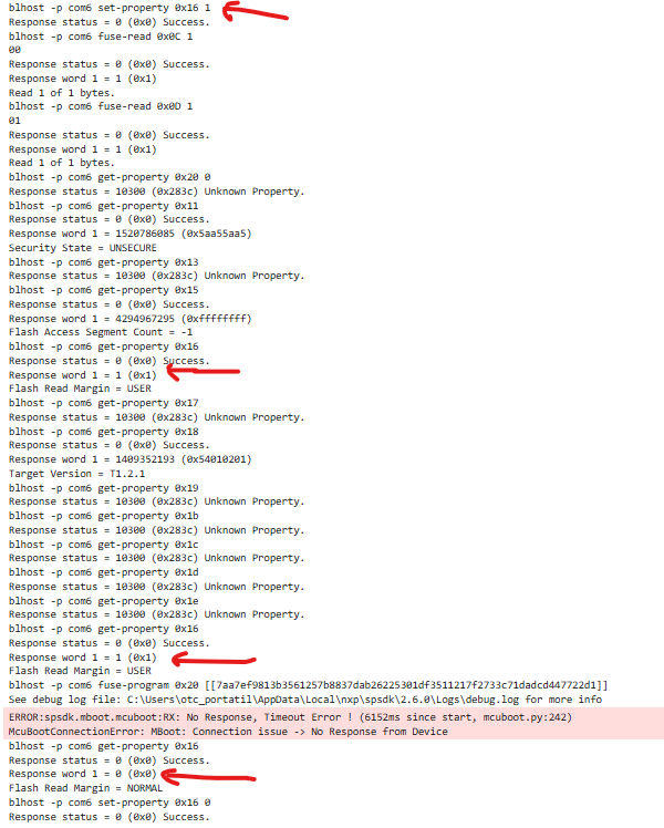 Issue when fuse-program SB3KDK on KW45 through ISP - NXP Community
