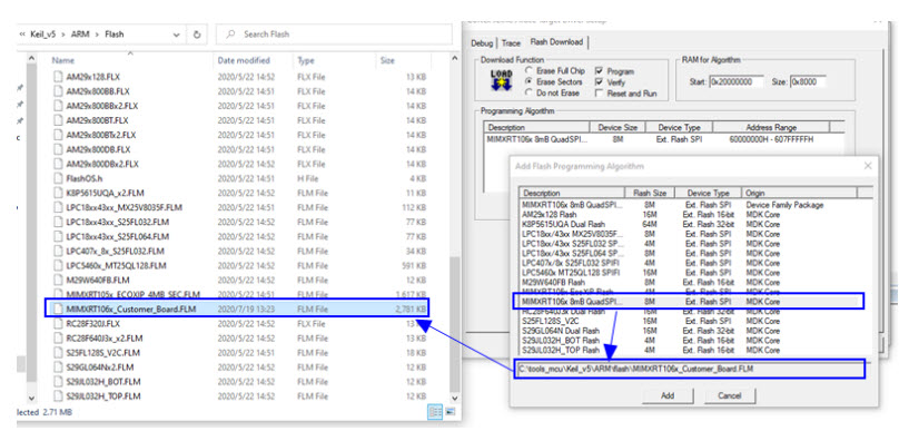 Using Keil to load binary into external SPI Flash - NXP Community