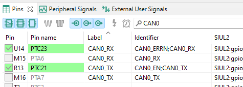 Solved: MBDT Example s32k37x_s32k39x_can_receive_s32ct not working on S32K396-BGA-DC1 Evaluation ...
