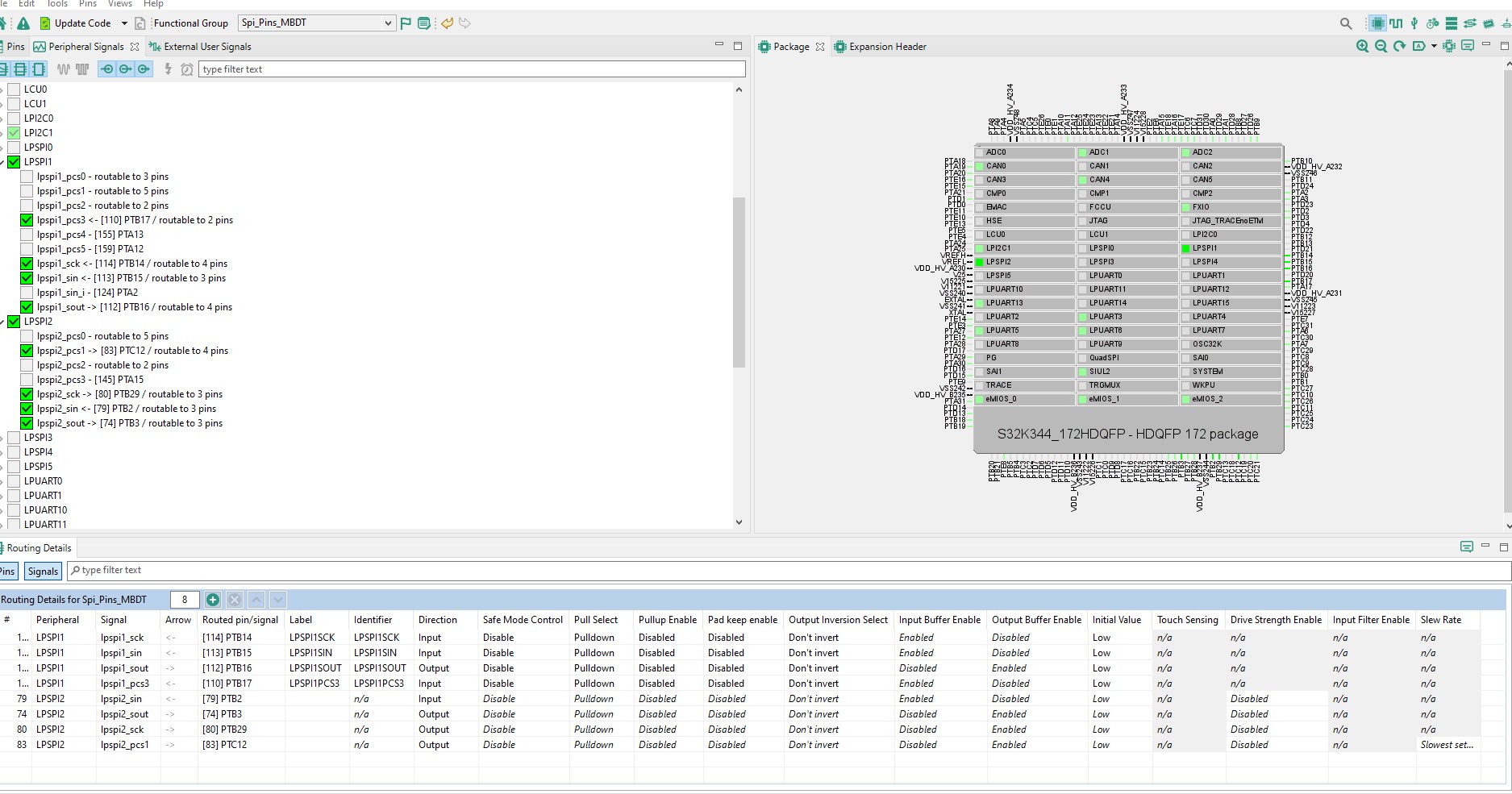 Example s32k3xx_spi_async_interr_s32ct no PCS and SOUT signal - NXP Community
