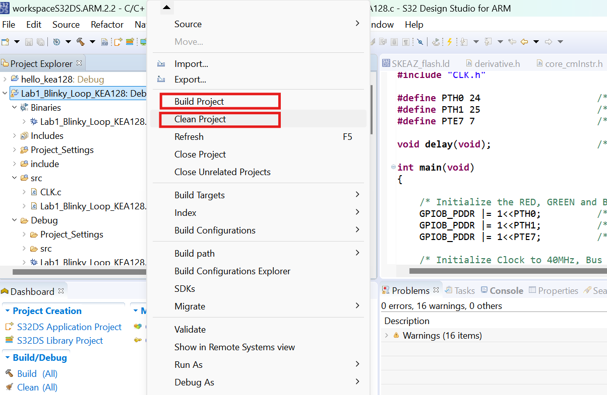 Solved: KEA sample code build error: ewl_c_noio.specs: No such file or directory - NXP Community