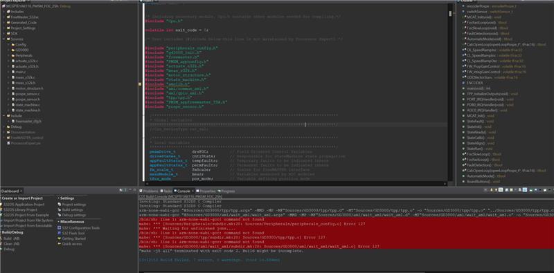 MCPTE1AK116 PMSM FOC sample code error - NXP Community