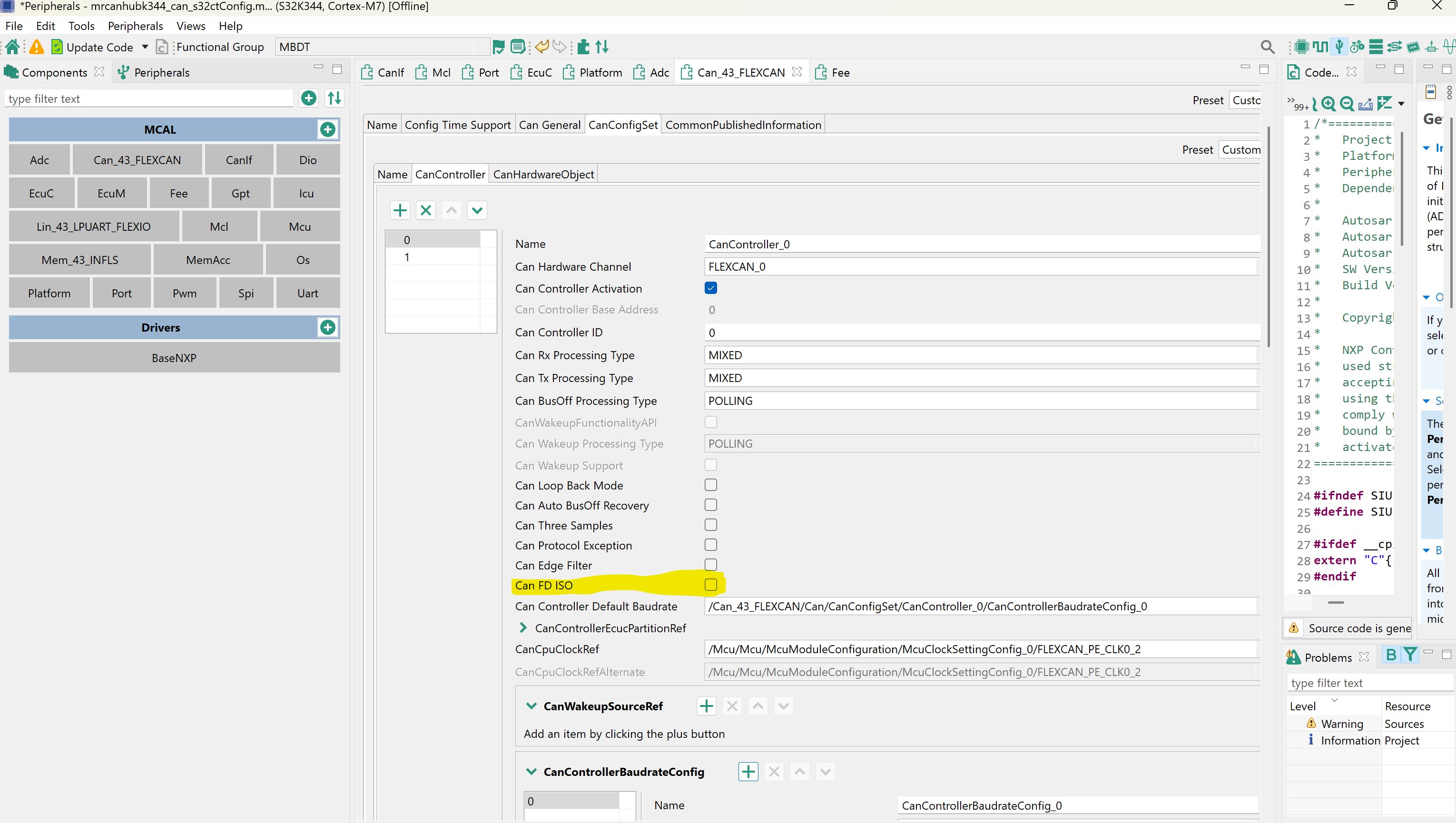 Solved: From default Project template - Convert *CAN FD* to *CAN* - NXP ...