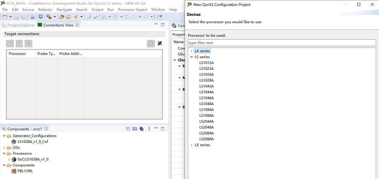 How to build a LS1017A processor project using CodeWarrior for ARM v8 2020.06 - NXP Community