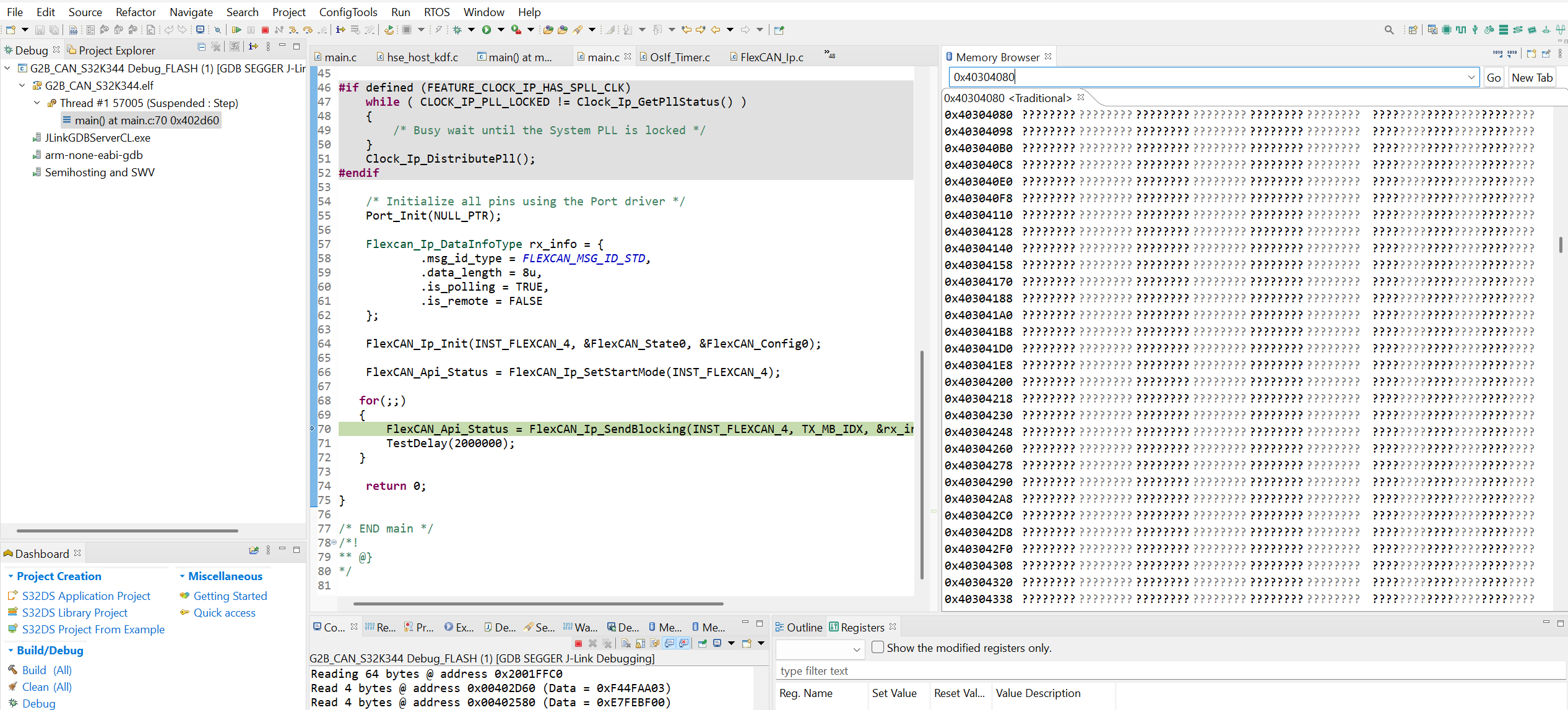 CAN Message Buffer memory not displaying in S32K344 MCU - NXP Community