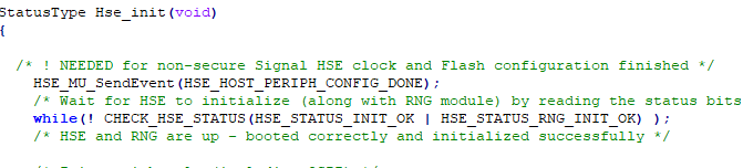 NXP S32G3:Secure boot for bootloader:Issue in HSE_Init after reset - NXP Community