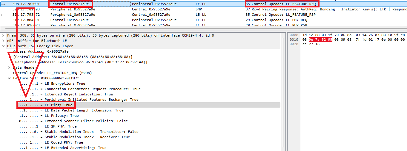 How to disable the BLE LE Ping feature to prevent sending LL_PING_REQ packets. - NXP Community