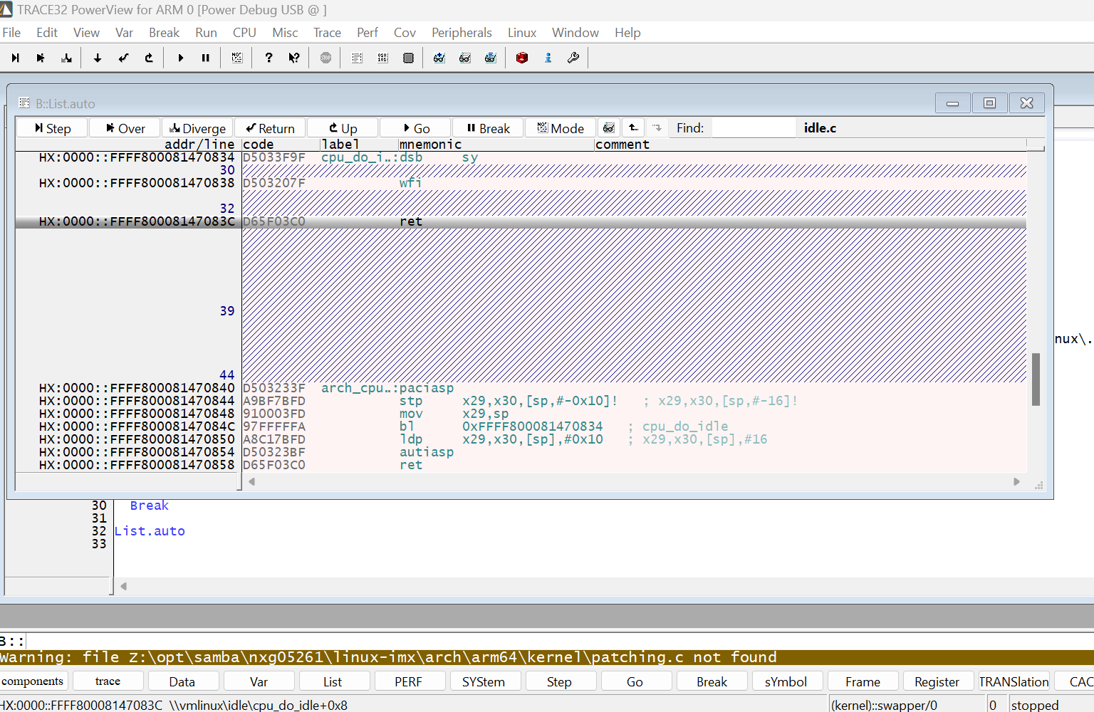 Debug Linux running on i.MX93EVK with Lauterbach TRACE32 - NXP Community