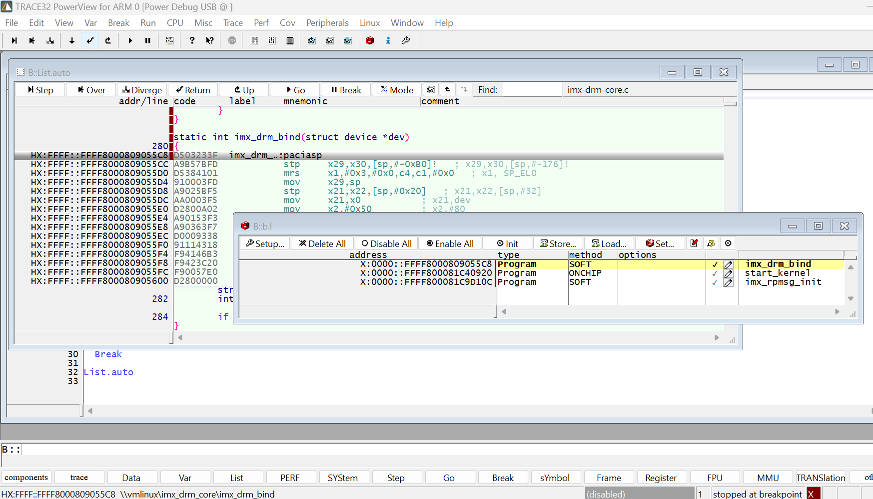 Debug Linux running on i.MX93EVK with Lauterbach TRACE32 - NXP Community