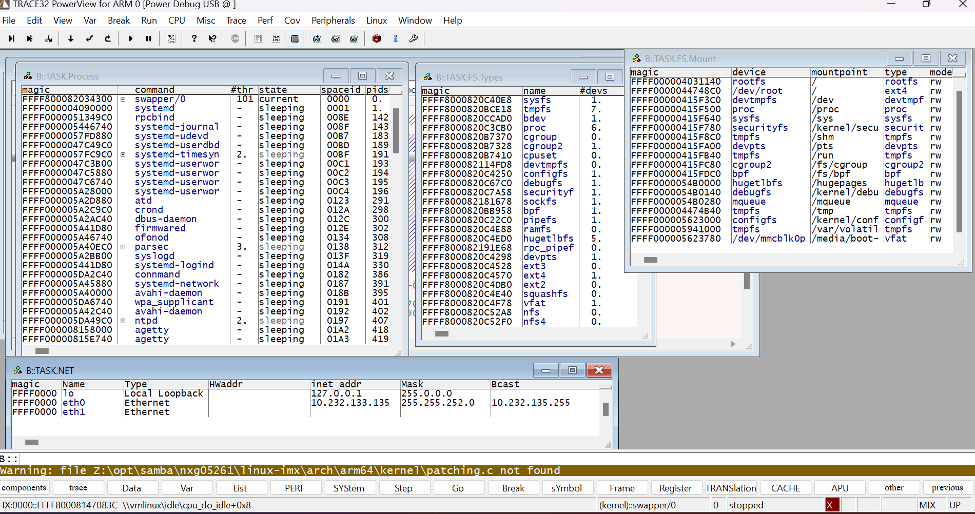 Debug Linux running on i.MX93EVK with Lauterbach TRACE32 - NXP Community