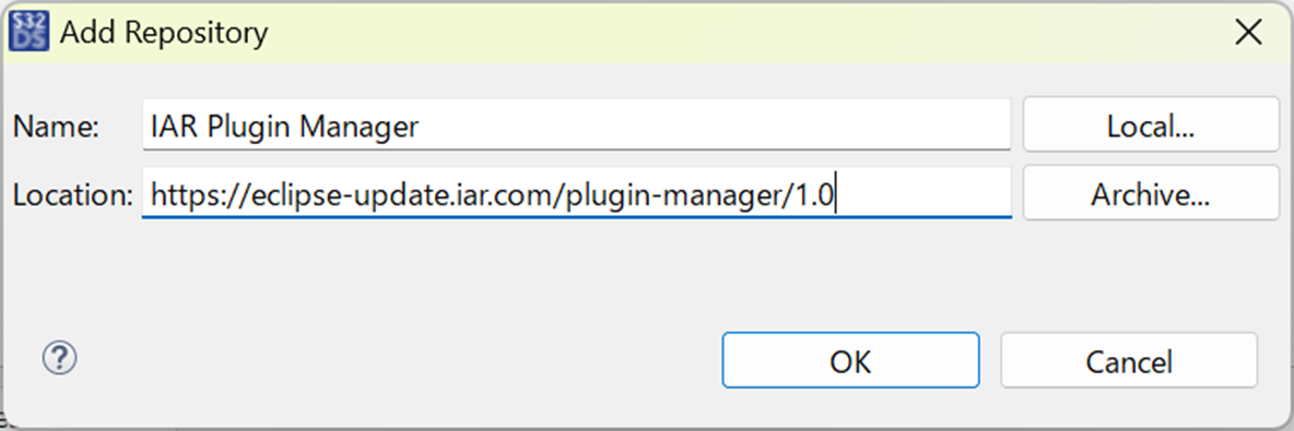 [S32DS for ARM]IAR Plugin Manager インストール時のエラーについて - NXP Community