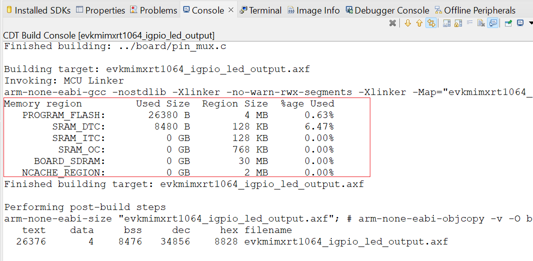 Re: To fetch the RAM and CPU usage of i. MX RT1064 - NXP Community
