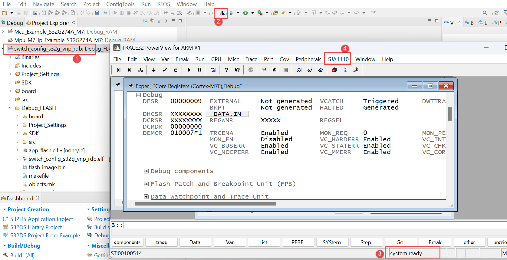 Solved: flashing the SJA1110 via Lauterbach debugger on S32G-VNP-RDB3 - NXP Community