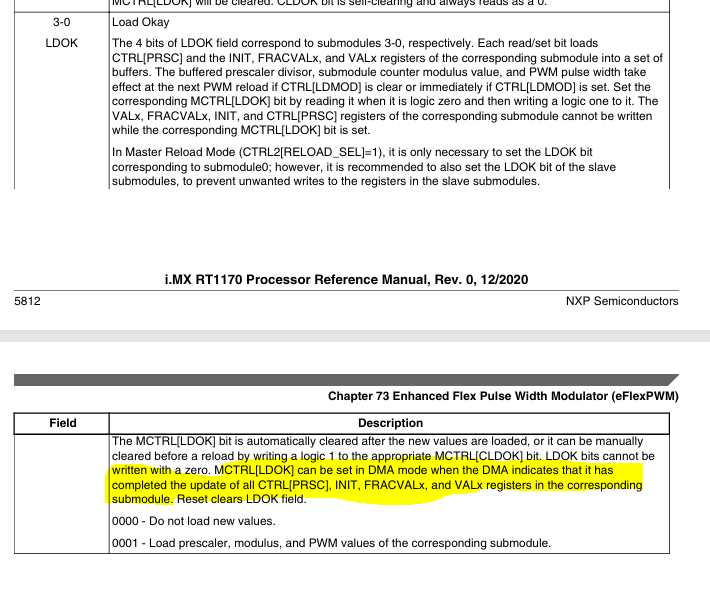 Using DMA to control PWM on i.MX RT 1062 - NXP Community