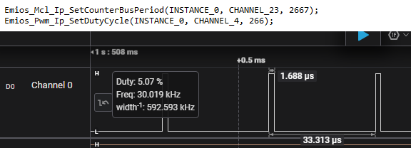 how is pwm frequency setting parameters? - NXP Community