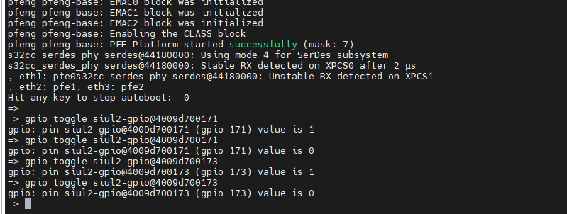 Solved: S32G3 toggle gpio failed in u-boot - NXP Community