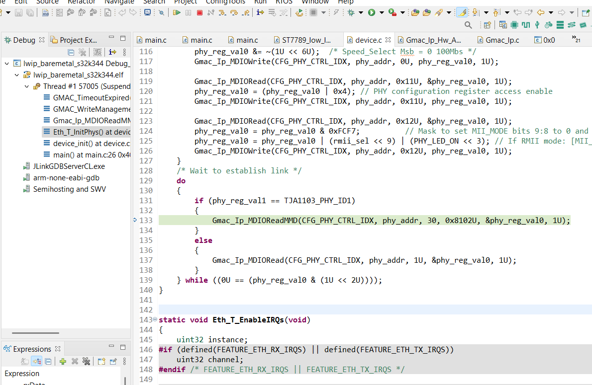 S32K344 Ethernet Not linking - NXP Community