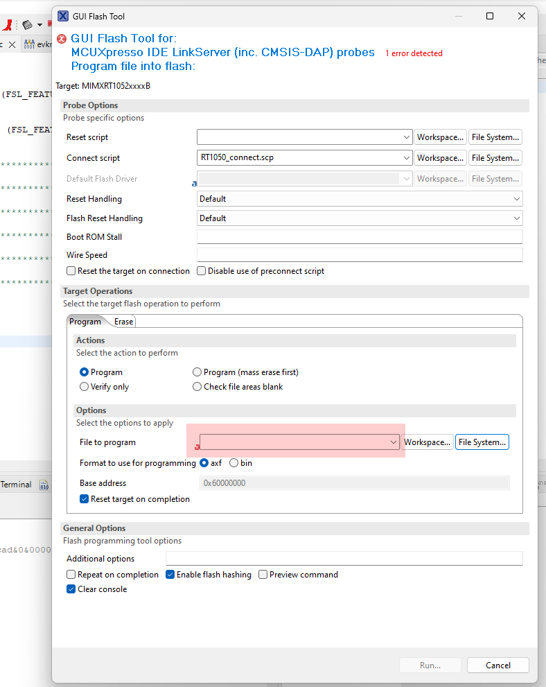 Re: MCUxpresso GNU Linker Script Problem and GUI Flash Tool faild - NXP Community