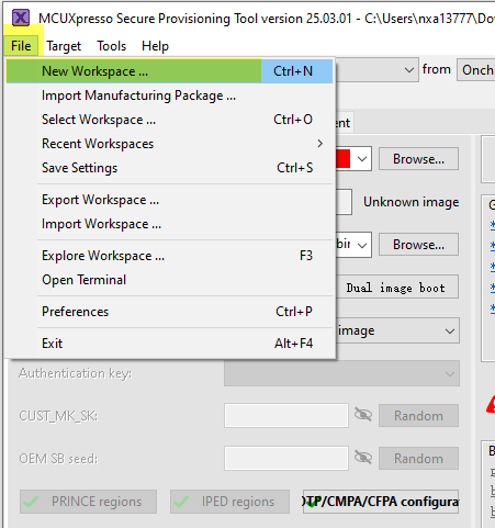 Programming Firmware Image Using the SEC Tool - NXP Community