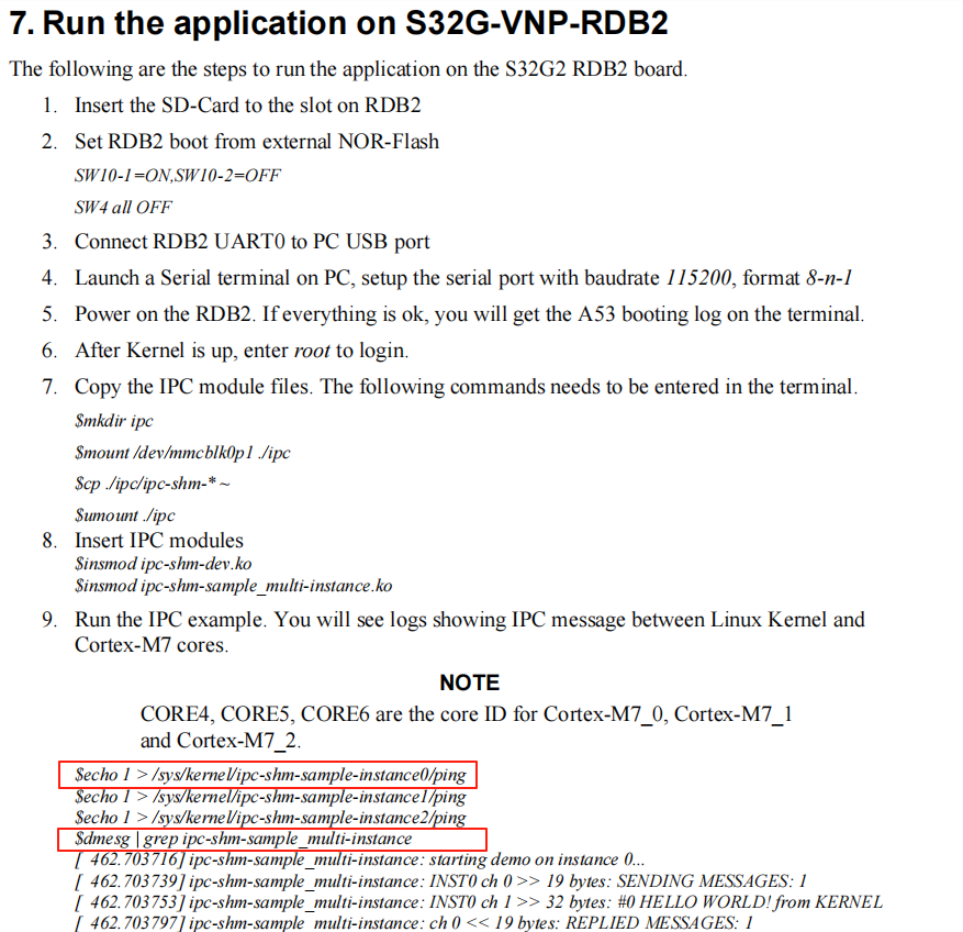 S32G multi-core application failed to run - NXP Community