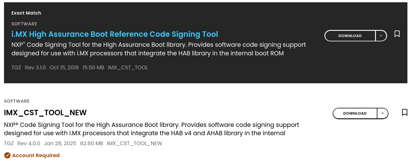 How to download specific version of the code signing tool (CST) - NXP ...